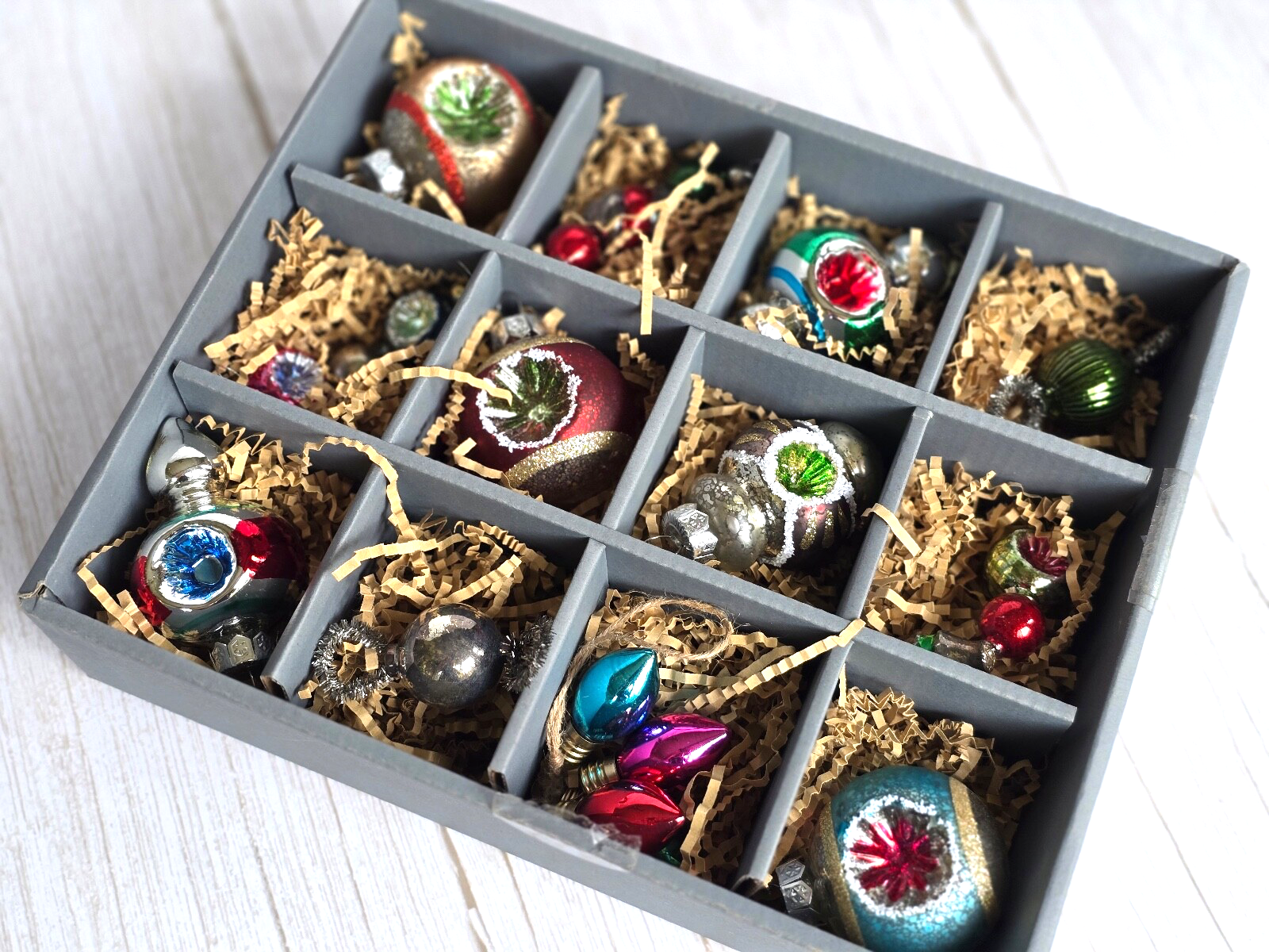 Pottery Barn Mixed Mini Mercury Glass Ornament Box Set ~ BRAND NEW | eBay