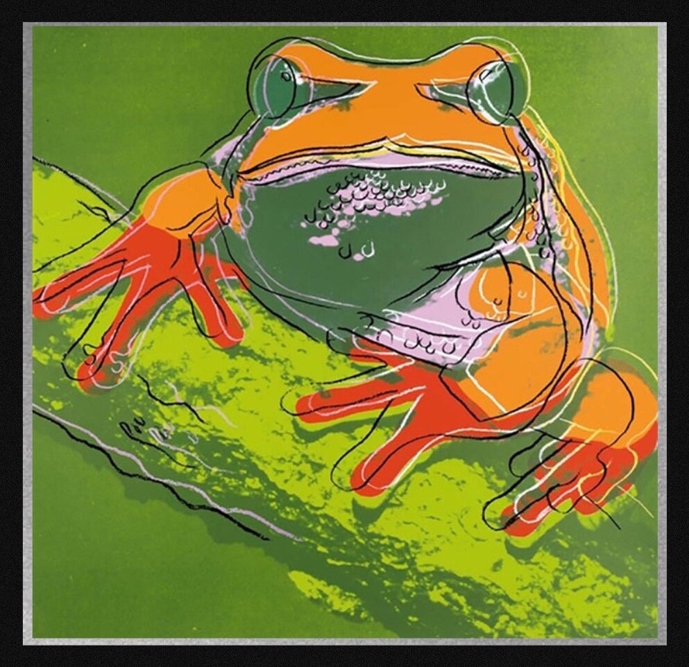 ANDY WARHOL- "PINE BARRENS FROG"-Endangered-SILKSCREEN (Screenprint ...