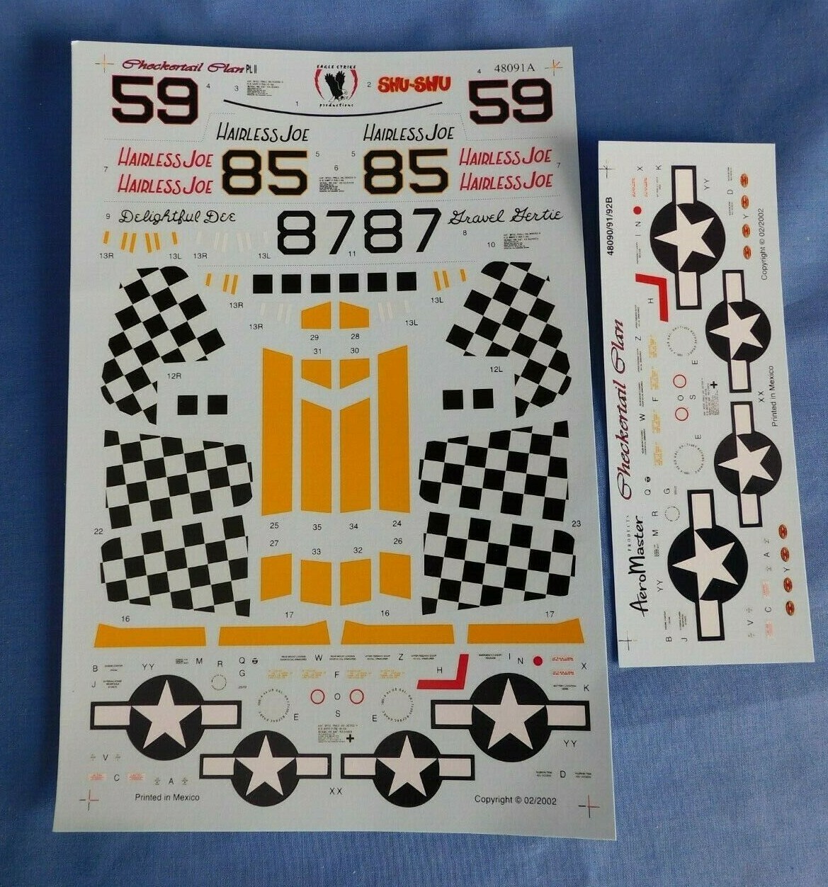 Eagle Strike 1/48 Decals Checkertail Clan Part II USA P-51 Mustang ...