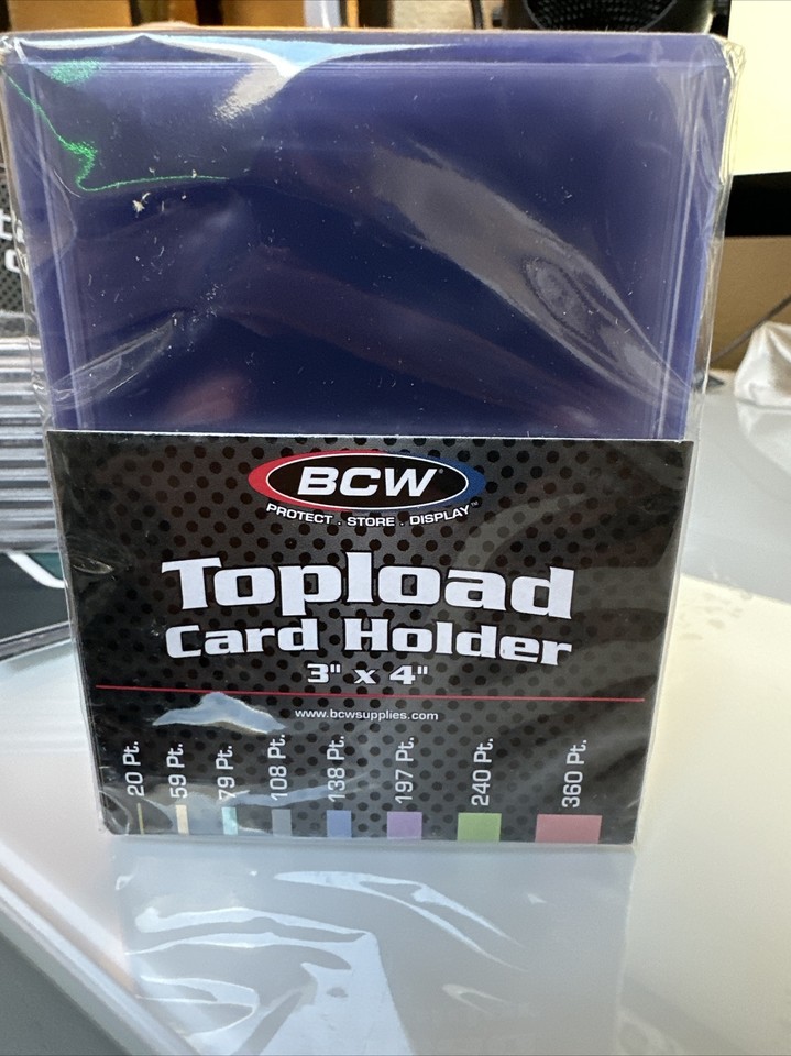 BCW 25 Premium 3x4 Topload Card Holder 20 pt 722626902345| eBay