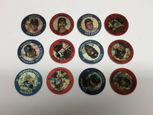 1983 7-11 SLURPEE Angels & Los Angeles Dodgers Baseball Disc Complete ...