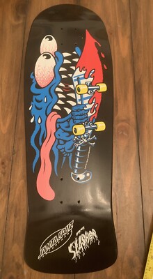 Santa Cruz Keith Meeks Slasher Black And Blue Skateboard Reissue Older ...