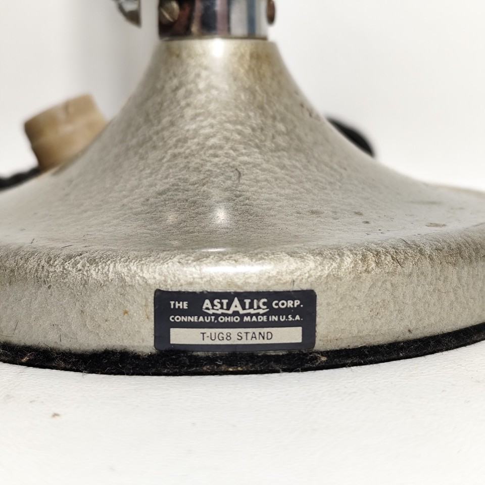 Astatic D-104 Microphone with T-UG8 Stand Vintage Desk Mic Conneaut ...