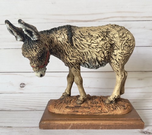 1988 Simpich Nativity Donkey Figurine Handmade in the USA | eBay