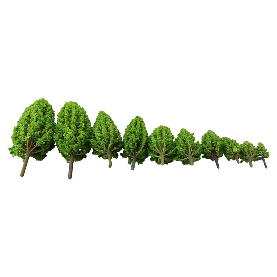 10 Pk Green Pine Model Trees Train Railroad Diorama Wargame Landscape ...