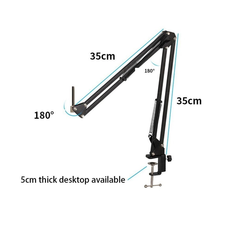 Light Lamp Holder Phone Table Stand Tripod Photography Arm Stand ...