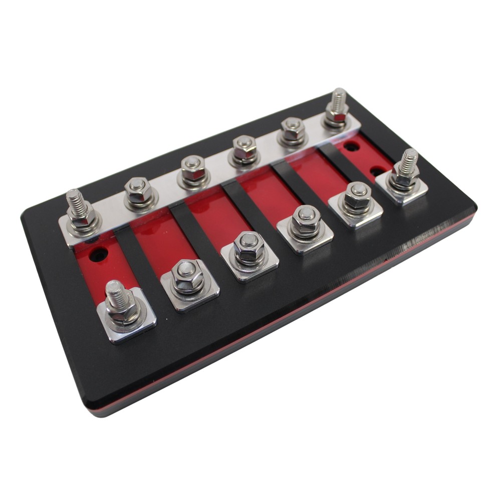 6 Spot Heavy Duty ANL Fuse Distribution Block w/ Acrylic Big Jeff Audio ...
