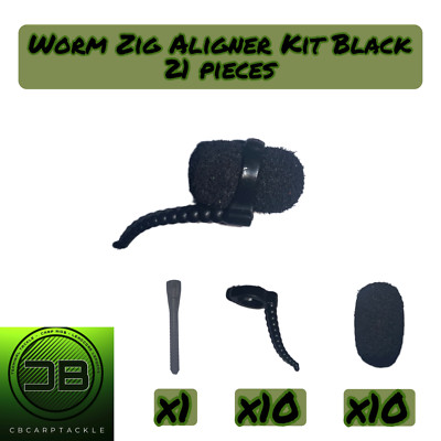 worm zig aligner kit 21 pieces worm aligners, oval foam hookbaits ...