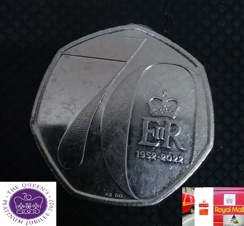 # 2022 50p The Queens 70th Platinum Jubilee Limited Edition- #GIFT COIN ...