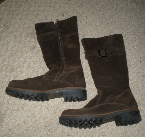 Brown Suede Winter Boots Maxine of Canada Womens Size 7 LOGAN EXC | eBay
