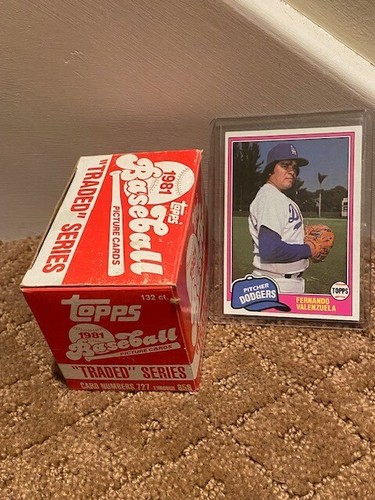 1981 Topps Traded Set Fernando Valenzuela RC Rookie NM #850 Card Danny ...
