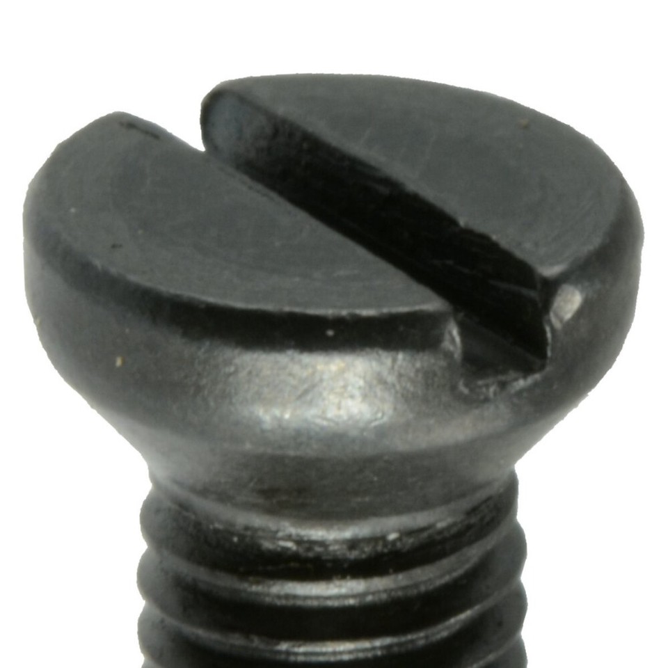 Black Oxide Slotted Fillister & Weaver Oval Head Gun Screws (10 pcs ...