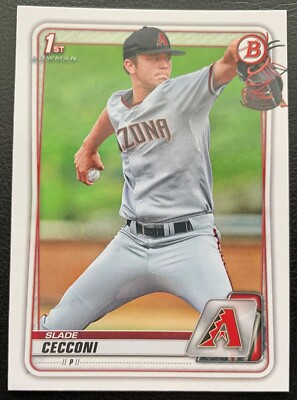 2020 BOWMAN DRAFT 1ST BOWMAN SLADE CECCONI ARIZONA DIAMONDBACKS ...