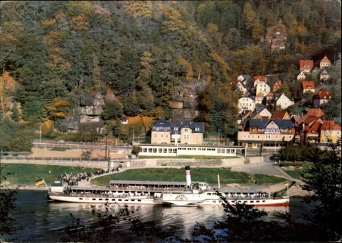 Schmilka Saxony Germany Paddle Steamer vintage postcard o282 | eBay