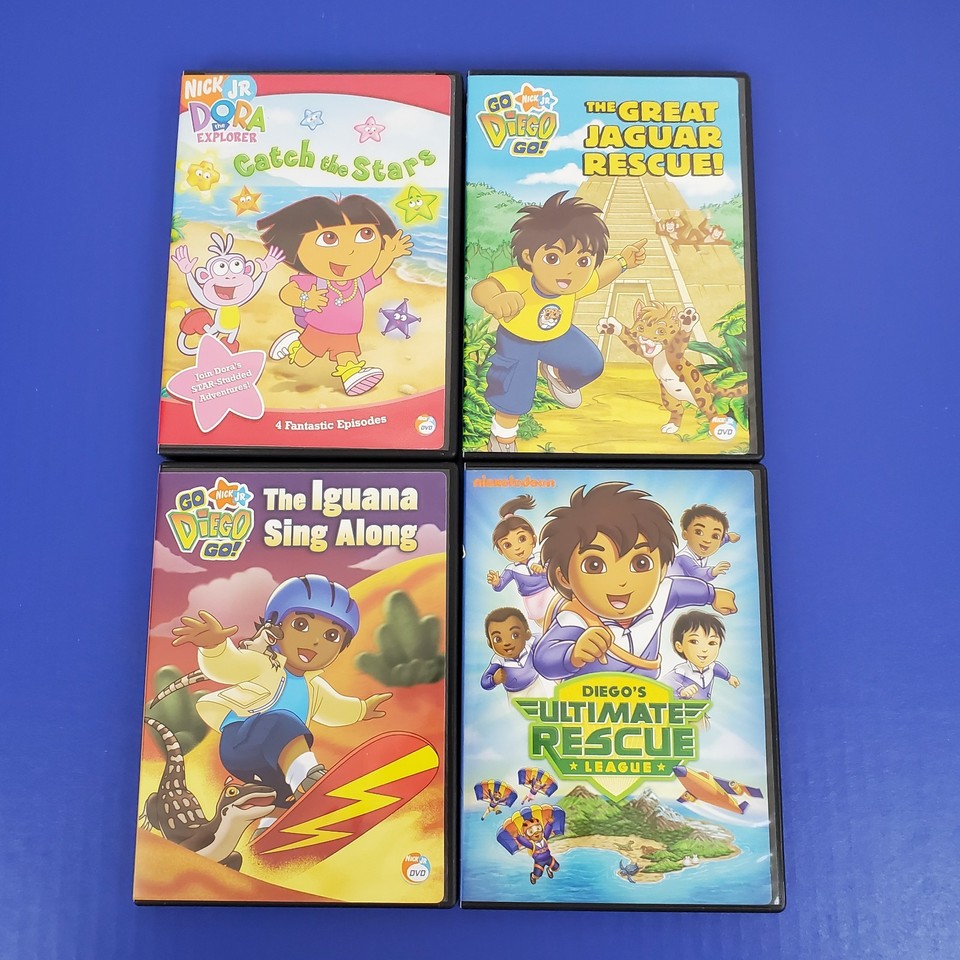 Lot of 18 DVDs Dora the Explorer Go Diego Go Nick Jr Nickelodeon Kids ...