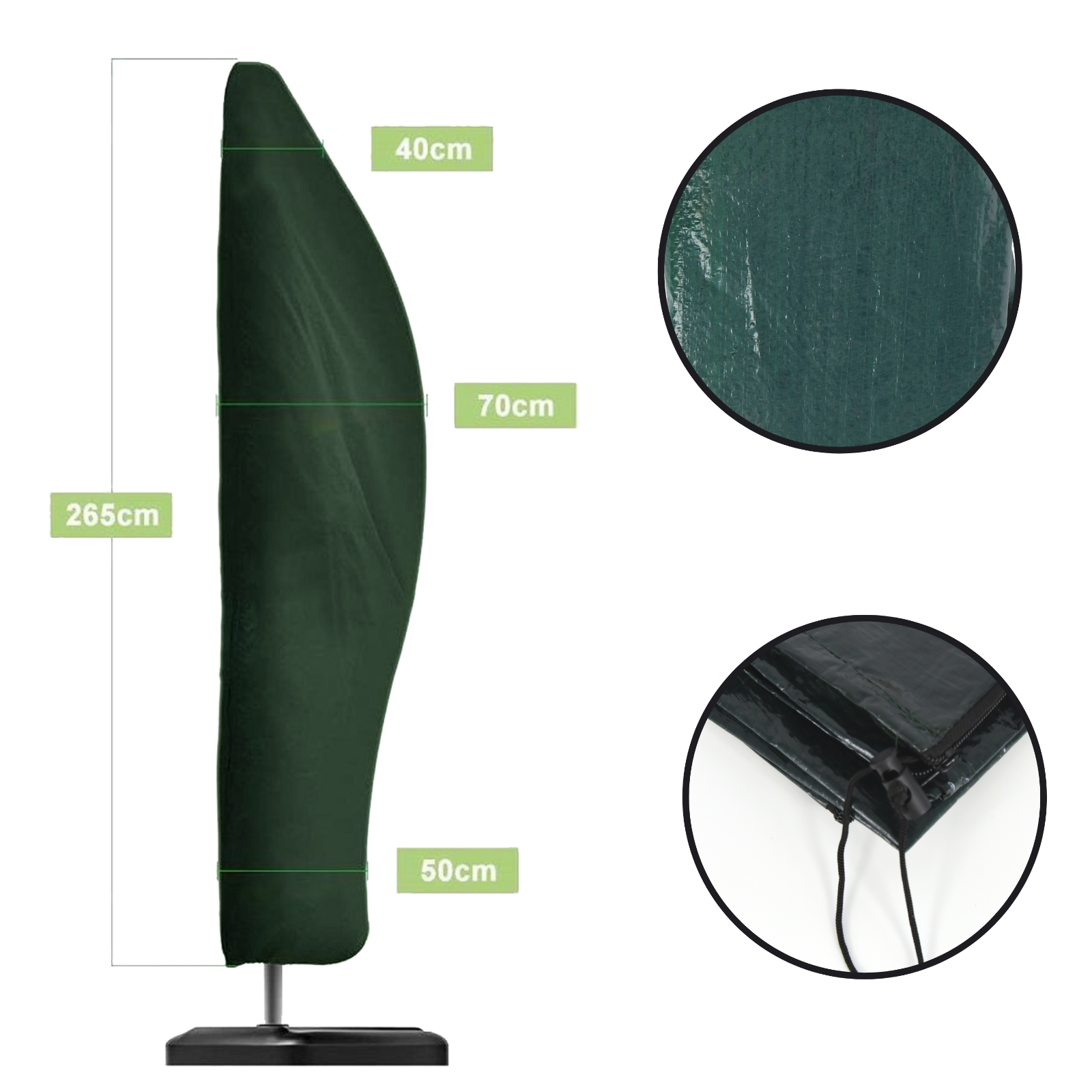 Garden Beach Patio Tilting Umbrella Parasol Sunshade UPF UV Protection ...