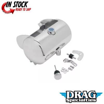 Drag Specialties 0710-0021 Chrome Custom Oil Tank for 84-99 Softail | eBay