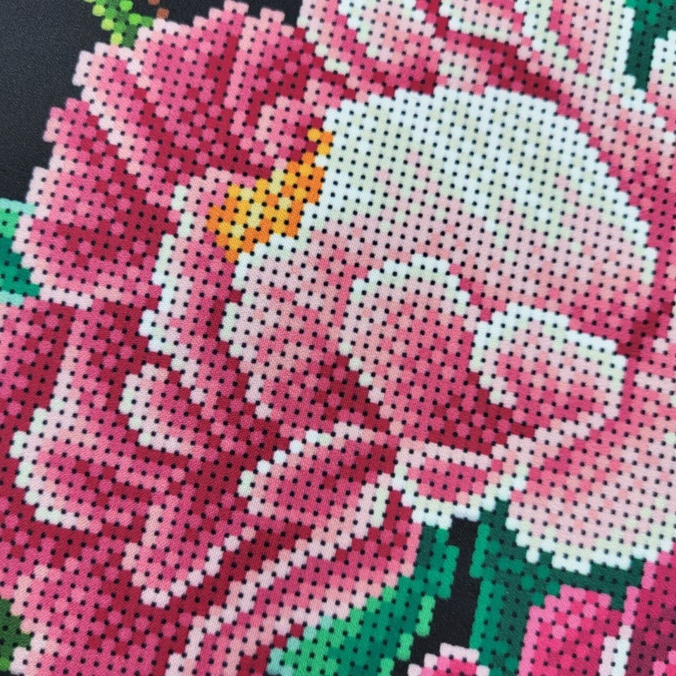 Bead Embroidery Kit Peonies DIY Craft Kit Bead Needlepoint t-1389 | eBay