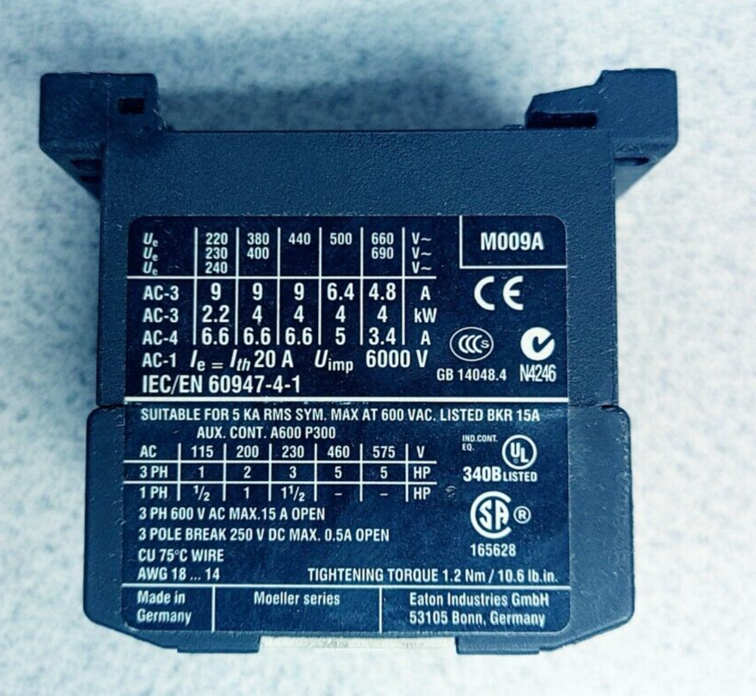 EATON DIL EM-10-G XTMC9A10 AUXILIARY CONTACT NEW!! WOW!! READ!! | eBay