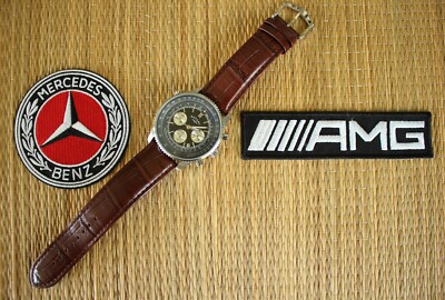 NICE MERCEDES AMG RACER CLASSIC COMBO NAVIGATOR TYPE CHRONOGRAPH WATCH ...