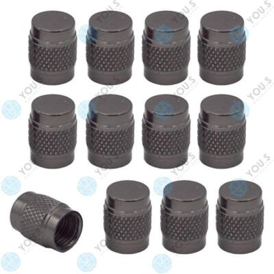 12 Piece You.S Aluminium Valve Caps Grey With Gasket Cover for Car ...