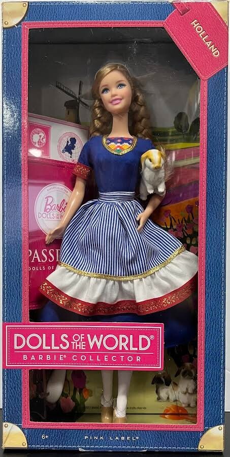 2011 Pink Label Dolls Of The World Passport Collection Holland Barbie ...