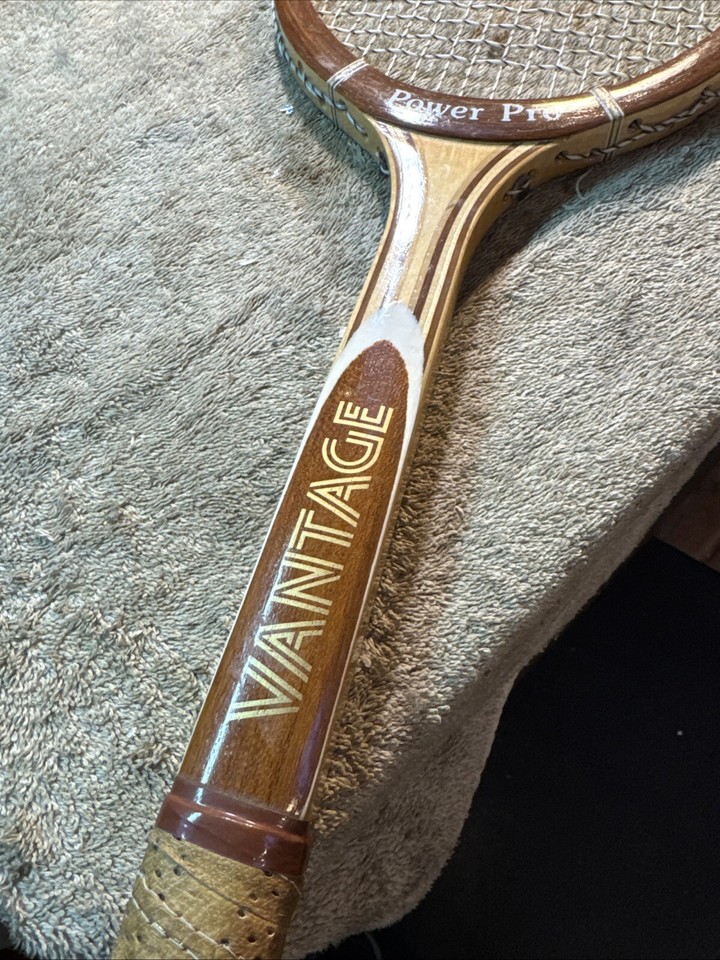 Power Pro Vantage Wooden Tennis Racket VINTAGE | eBay