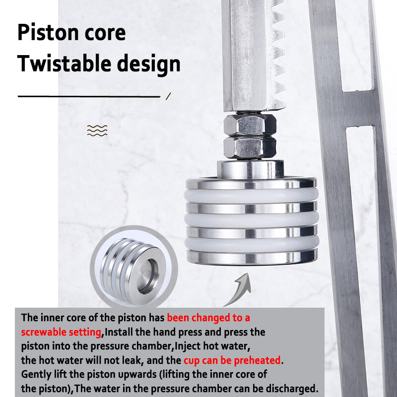 15 Bar Hand Press Espresso Coffee Maker Manual Push Type Machine ...