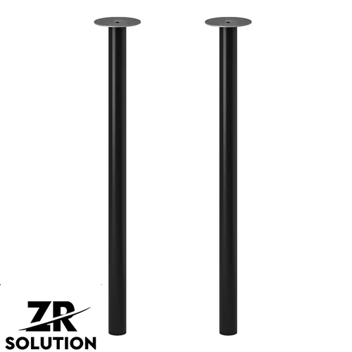 2x Ikea ADILS Steel Table Legs Only 70cm, [Black] | eBay