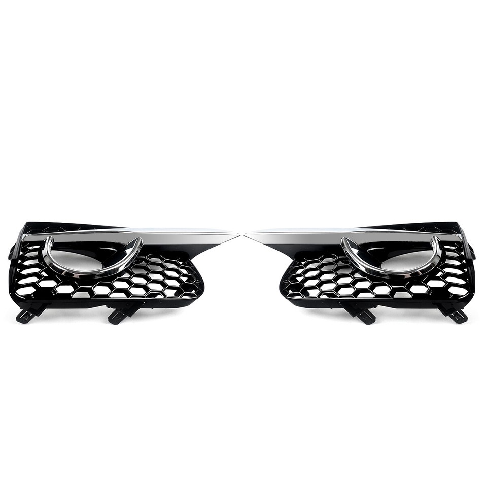 Front Bumper Lower Grille W/Fog Light Covers For Infiniti Q50 Base ...
