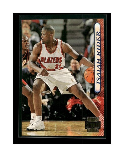 1996-97 Stadium Club Portland Trail Blazers Basketball Card #122 Isaiah ...