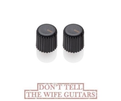2 EMG Black BV Knob Plastic Guitar / Bass Pot Knob USA Made w/ Allen ...