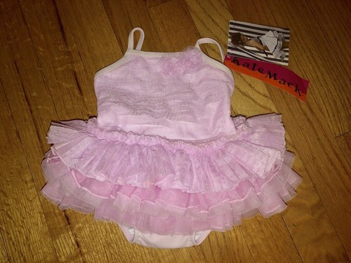 Infant Baby Girl Kate Mack Pink Ballerina Tutu Bathing Suit Size 3 ...