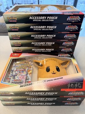 10x Pokémon TCG: Scarlet & Violet Prismatic Evolutions Special Pouch ...