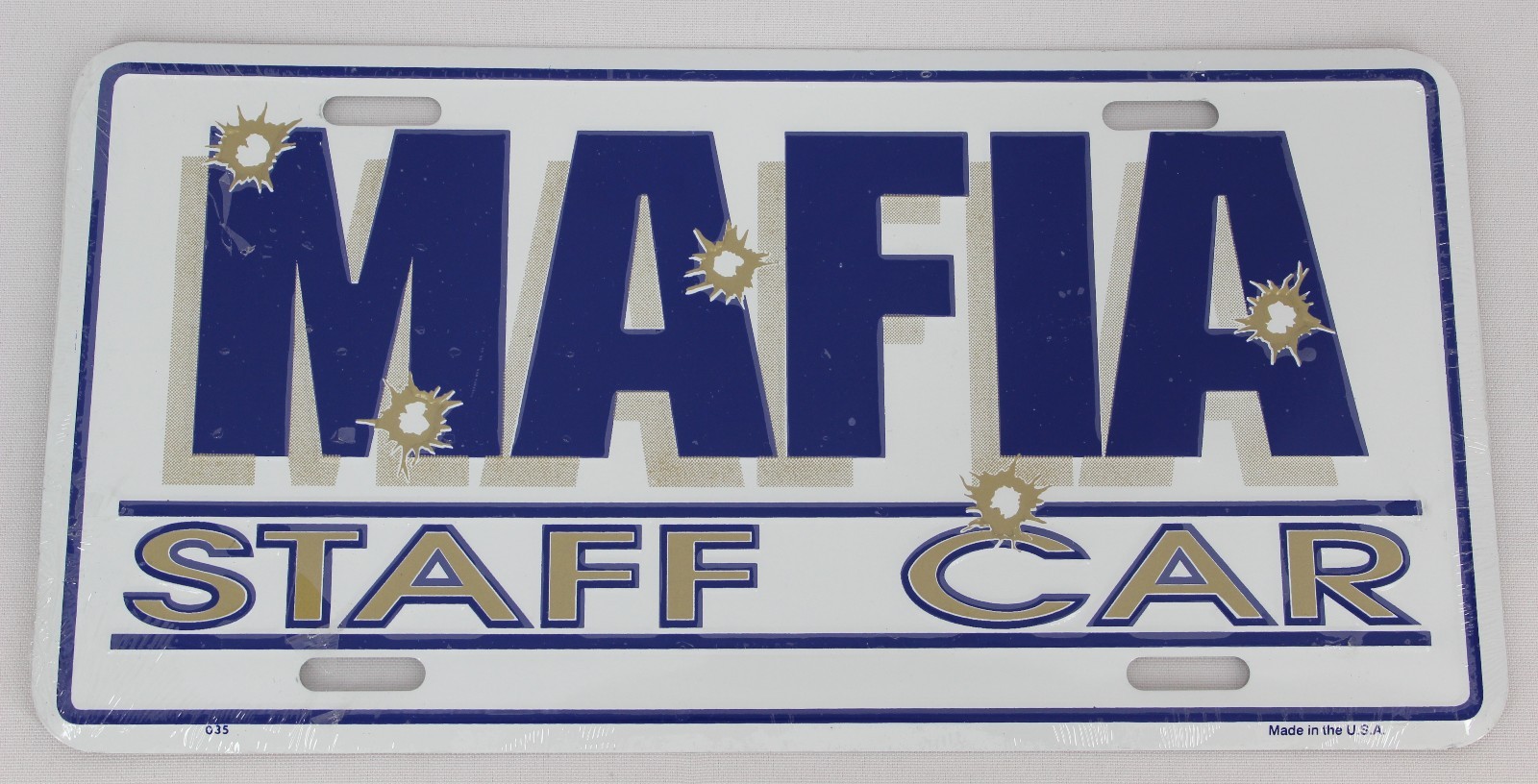 Mafia Staff Car Metal Novelty License Plate 11.75" x 6" | eBay