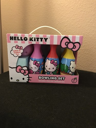 Hello Kitty Bowling Toy Set, Kids Indoor Outdoor 6 Pins 1 Ball | eBay