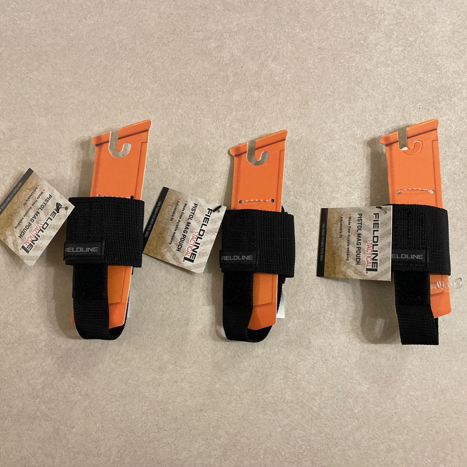 3 PACK SOG Pistol Mag Pouch by Fieldline w/ Adjustable Grip & Durable ...