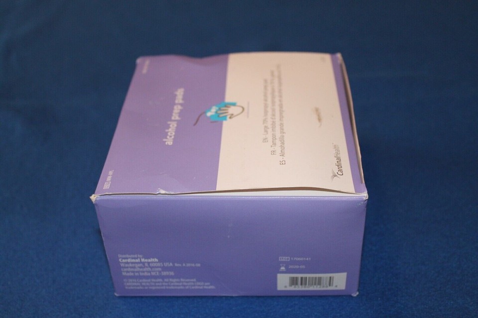 Cardinal Health Alcohol Prep Pad Sterile Large Nonwoven Material MW-APL ...