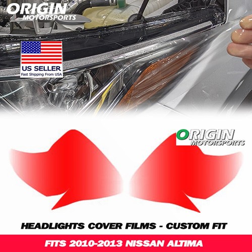 PreCut Headlights Protection Clear Covers Bra Film Kit PPF Fits 2010 ...