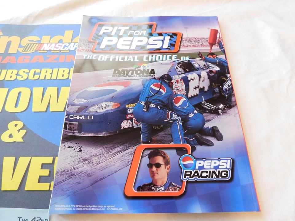 2000 Pepsi 400 at Daytona NASCAR Race Program Winston Cup Mint Ticket ...