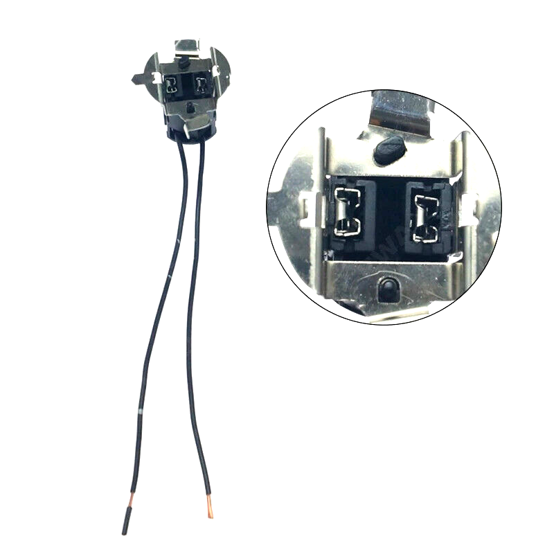 H7 halogen headlight bulb harness connector & bracket for many makes of ...