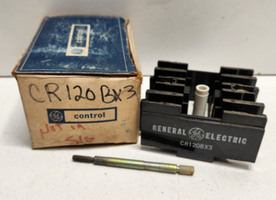 NEW OLD STOCK! GE GENERAL ELECTRIC 600V RELAY ADDER DECK KIT CR120BX3 ...