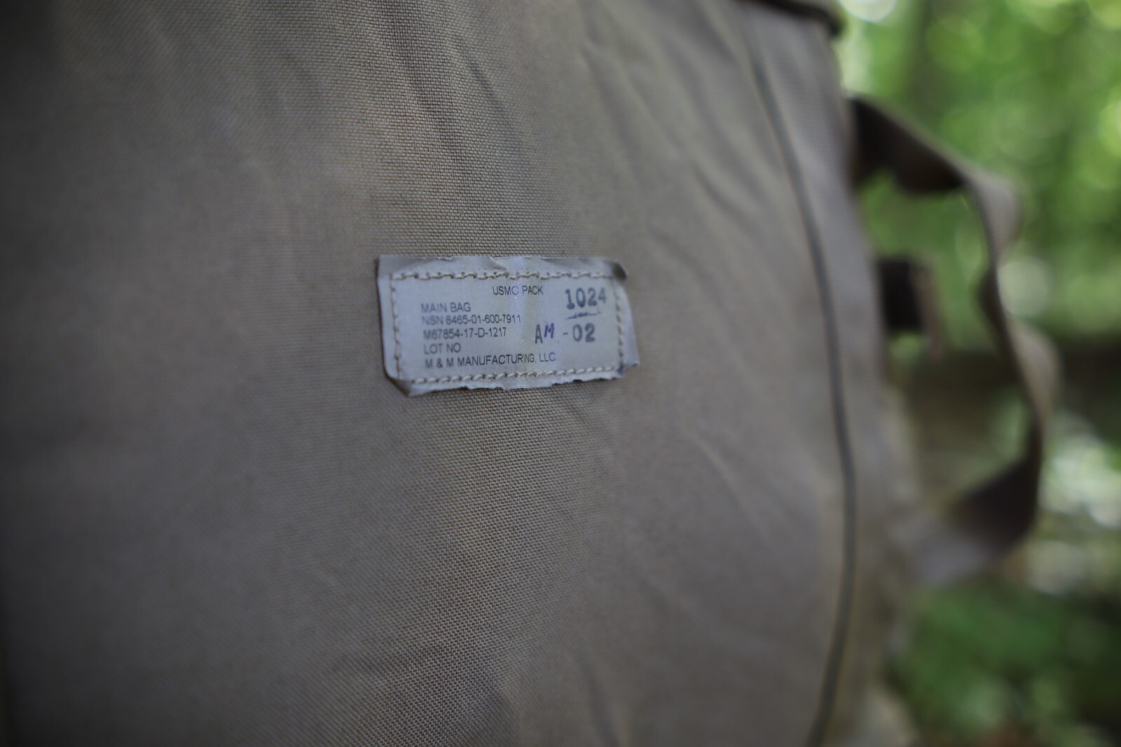 US MILITARY CIF Issued USMC Coyote FILBE System Large Rucksack Main ...