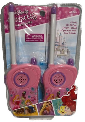 Disney Princess Walkie Talkies 2019 49MHz, 100' to 120' Disney Princess ...