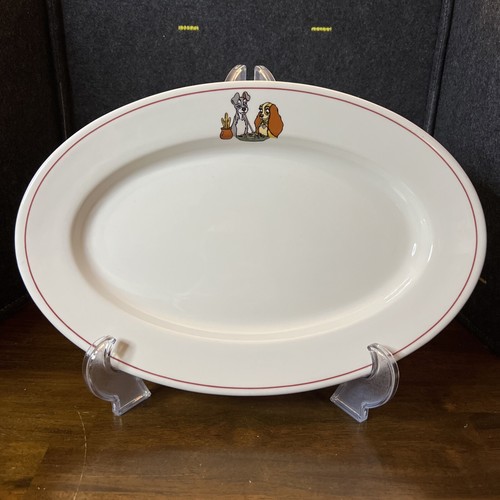 Disney World Lady & the Tramp Platter Plate Dish Tonys Restraurant ...