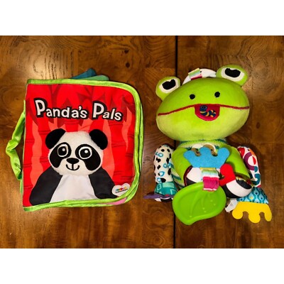 Bundle 2 Lamaze Sensory Baby Infant Toys - Hanging Frog and Fabric ...