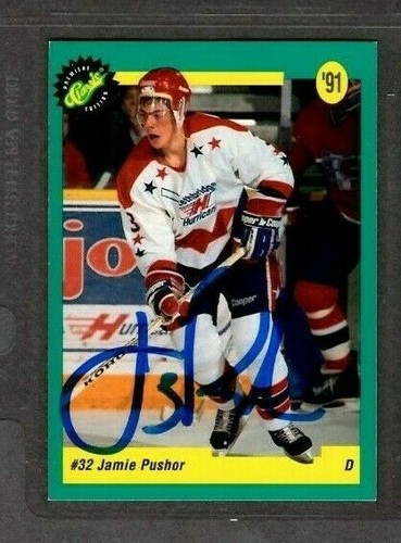 1991 Classic #28 Jamie Pushor Hockey Card Signed Autograph | eBay