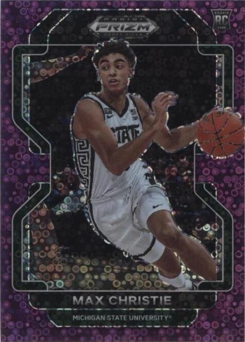 2022-23 Panini Prizm Draft Picks - Max Christie #90 Purple Circles ...
