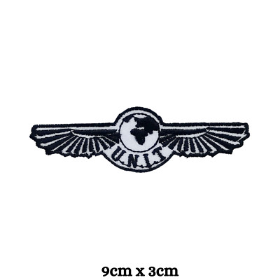 Doctor Who Unit Black and white Iron Sew on Embroidered Patch | eBay UK