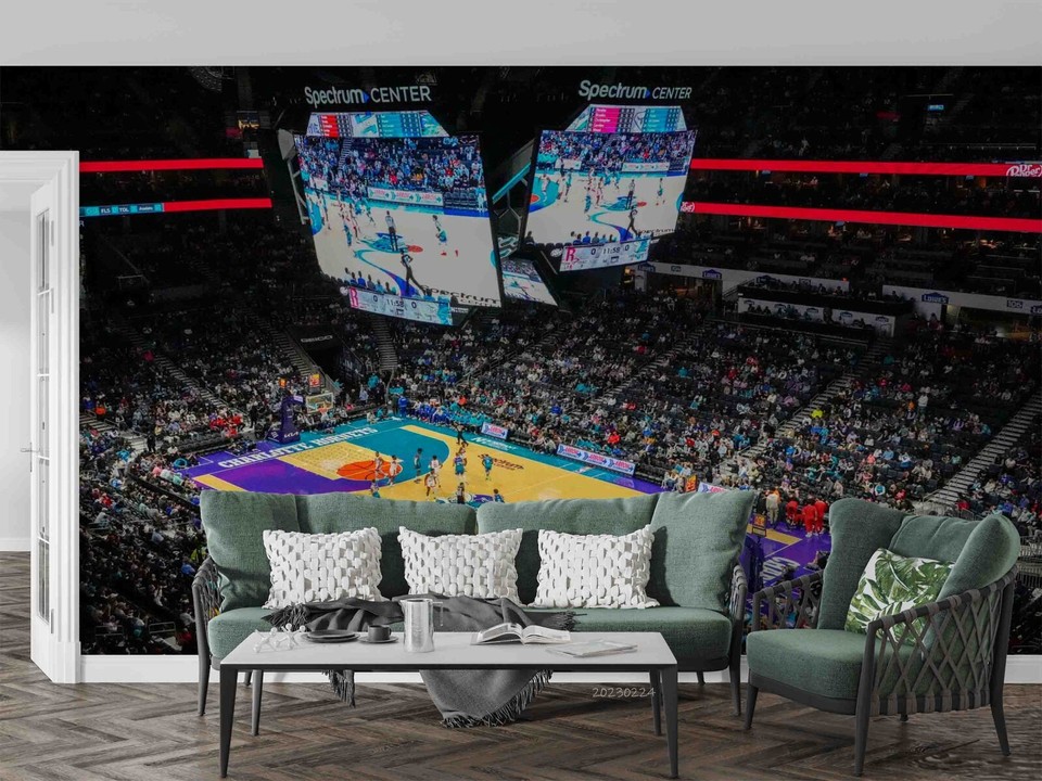 3D Philips Arena Sports Stadium Wall Murals Wallpaper Murals Wall ...